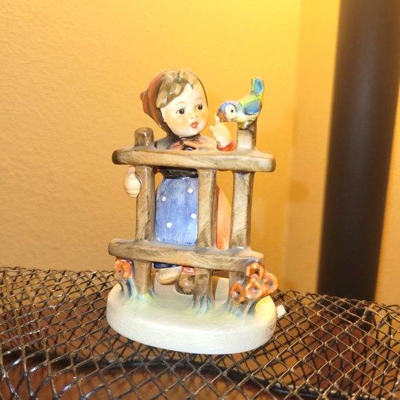 Hummel | Art | Vintage Hummel Signs Of Spring Figurine Girl Bird By ...